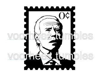 Joe Biden Zero Cent Stamp Svg - Etsy