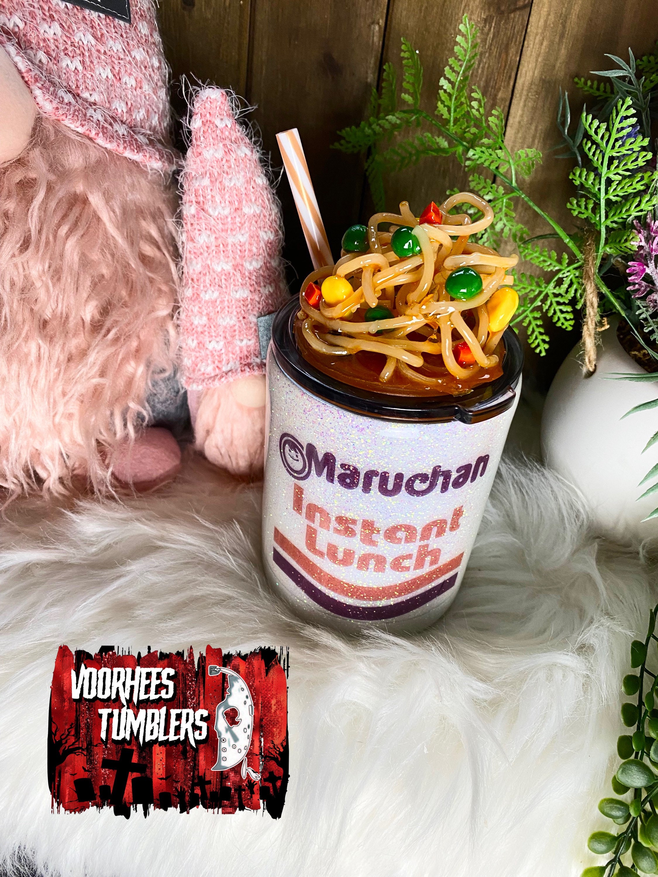 Ramen Noodle Cup of Soup Instant Lunch Metal Tumbler Fake Noodles - Etsy