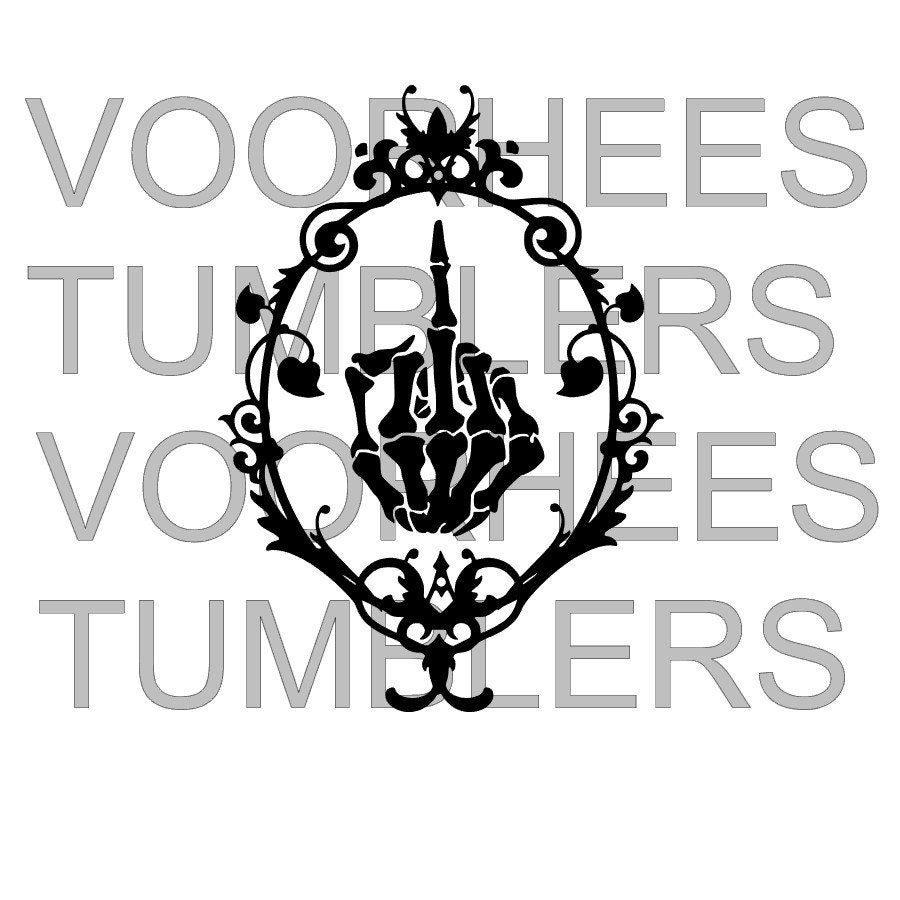 Skeleton Middle Finger Halloween Spooky Horror Bloody Png SVG | Etsy