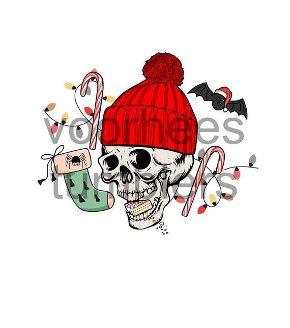 Christmas Skeleton Png - Etsy