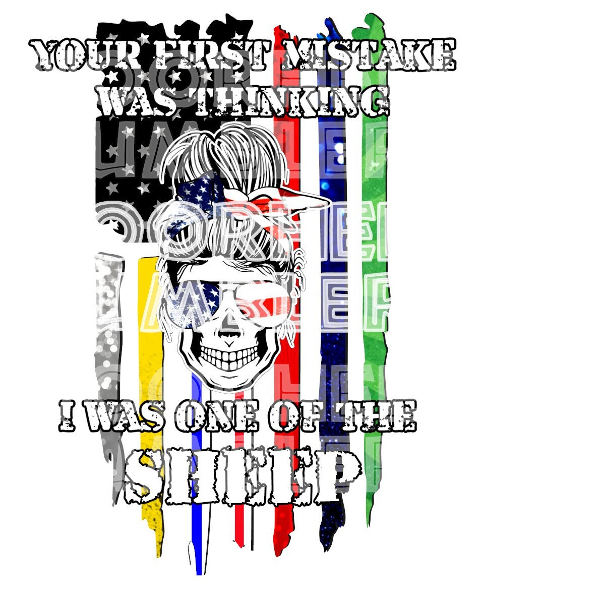 YOUR FIRST MISTAKE Was Thinking I Was One of the Sheep Svg Png | Etsy