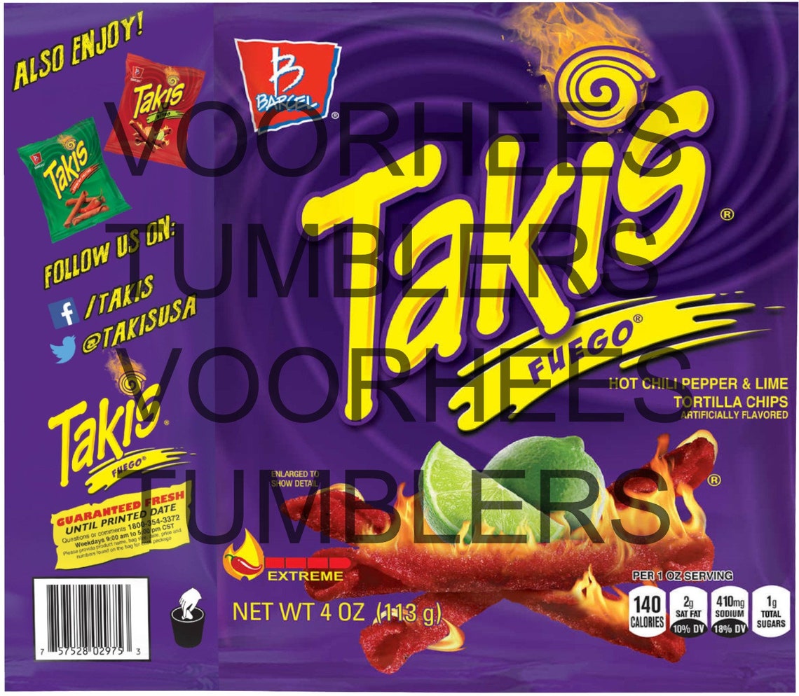 Takis Tumbler Wrap Chip Tumbler Wrap Food Tumbler Wrap 20oz - Etsy