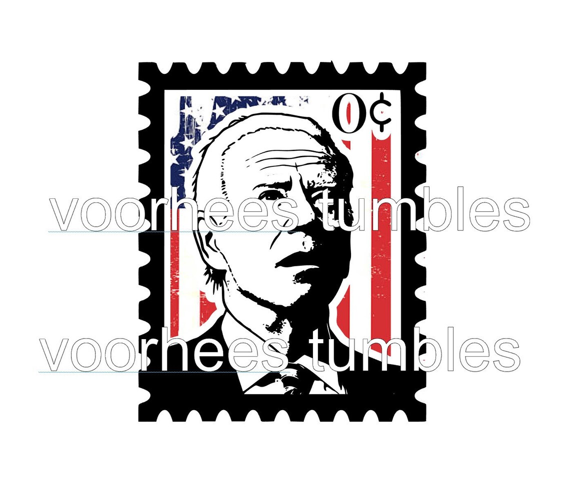 Joe Biden Zero Cents Stamp Png Zero Sense Trump 2024 Digital - Etsy