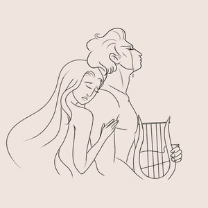 Orpheus and Eurydice Physical Art Print 8x10 - Etsy