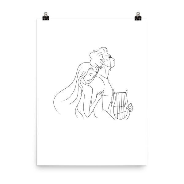 Orpheus and Eurydice Print - Etsy