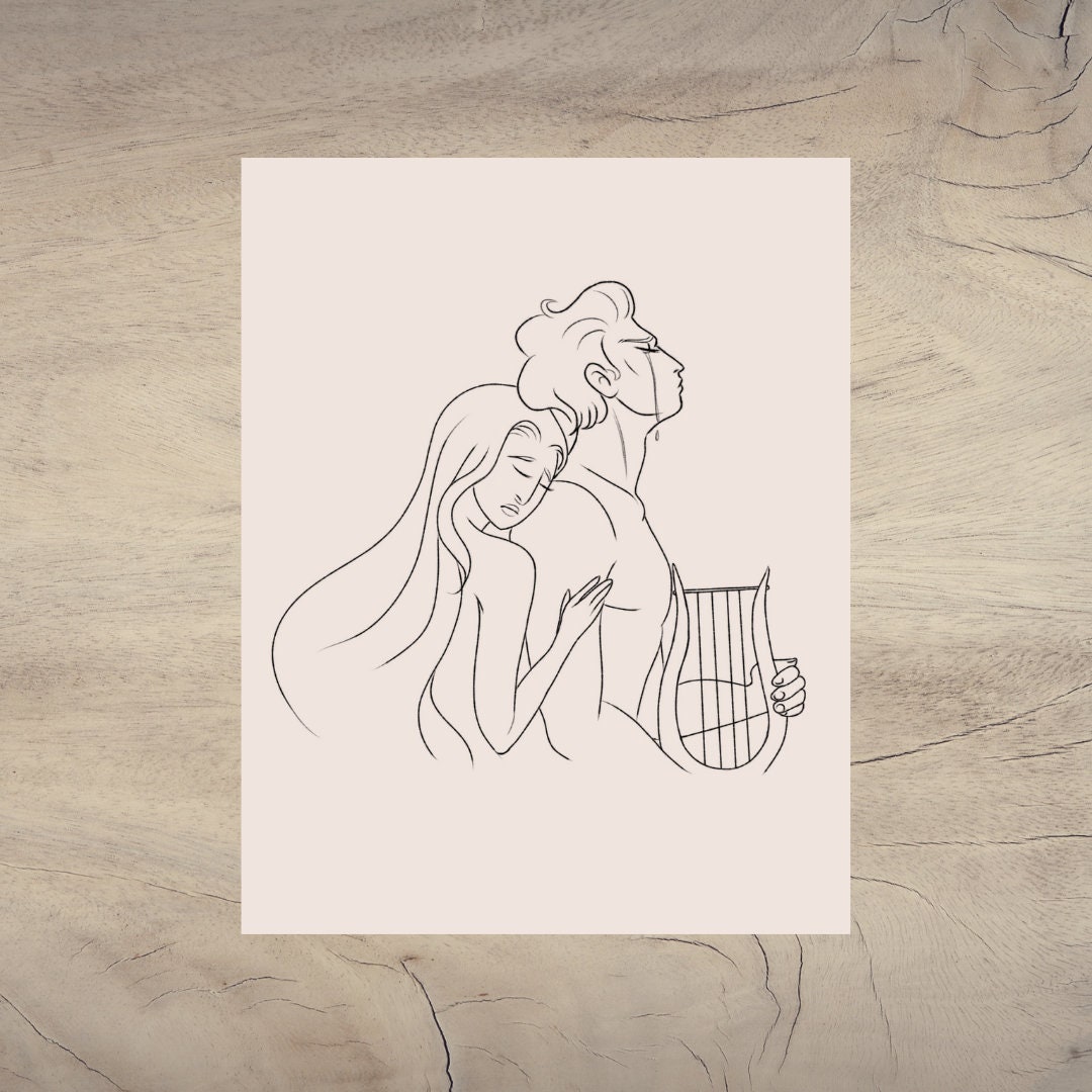 Orpheus and Eurydice Physical Art Print 8x10 - Etsy