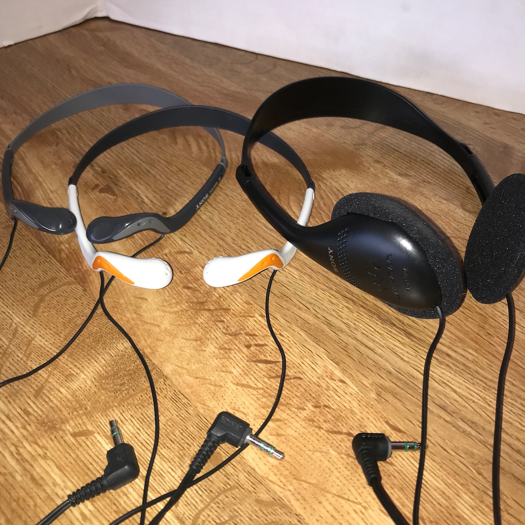 Lot of 3 Vintage SONY Headphones 90s - Etsy