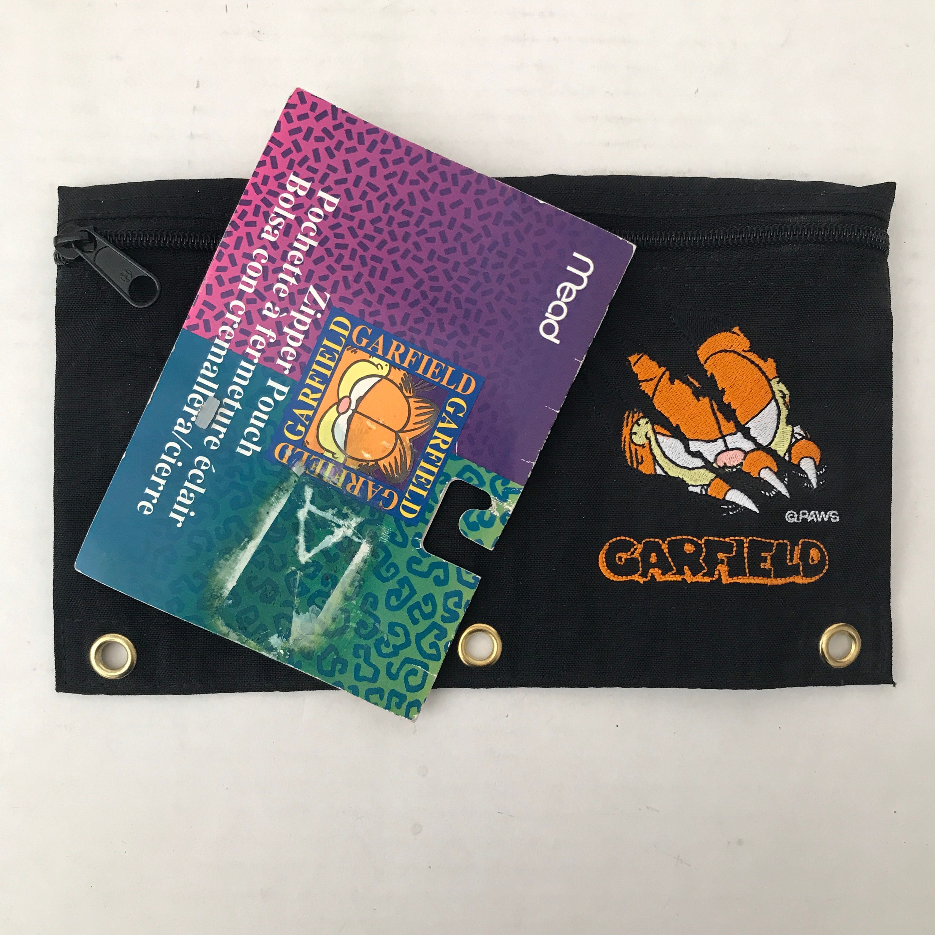 Garfield Vintage Zipper Pouch 3 Ring Binder Rip Stop Fabric - Etsy