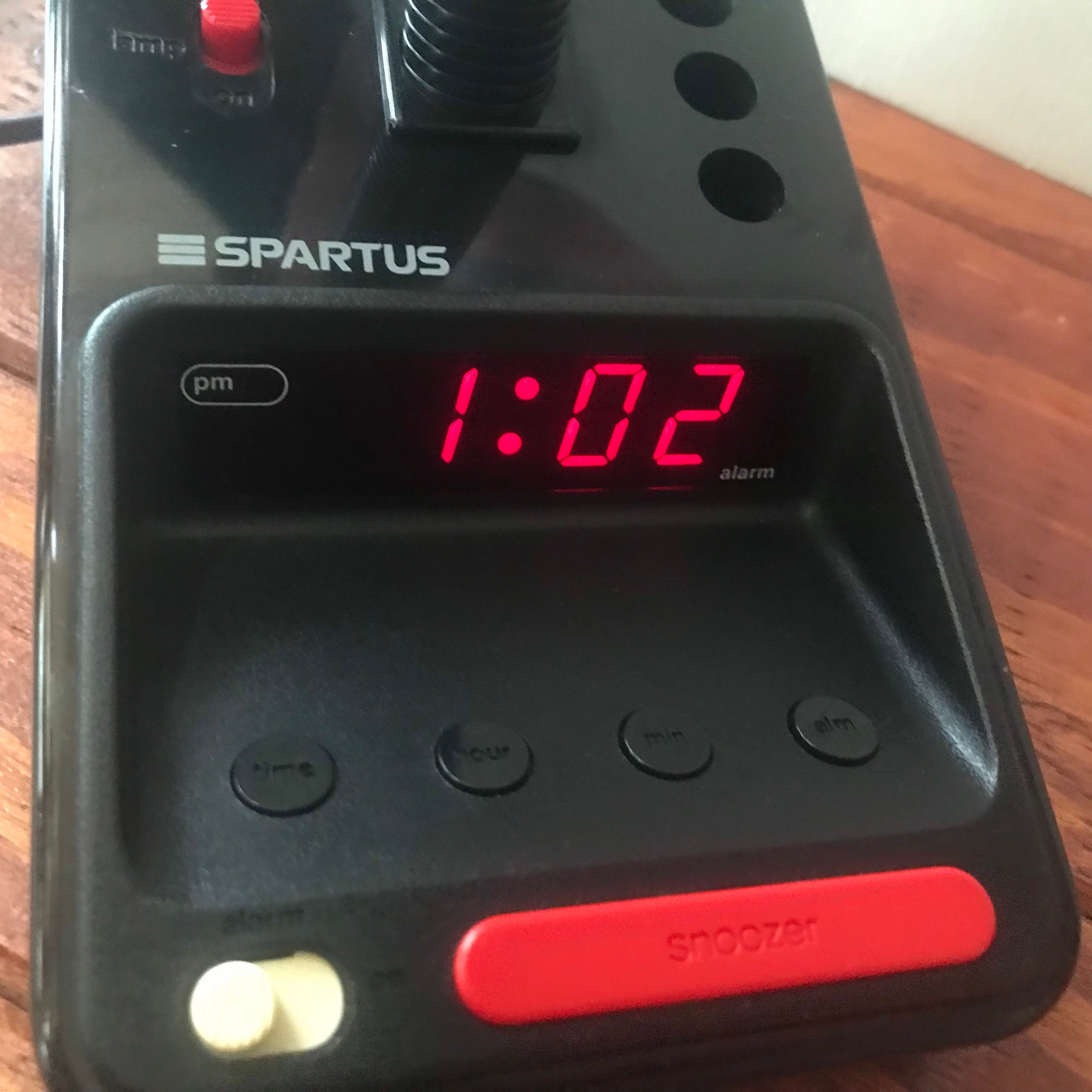 Spartus Desk Lamp With Digital ALARM CLOCK and Back up Battery - Etsy