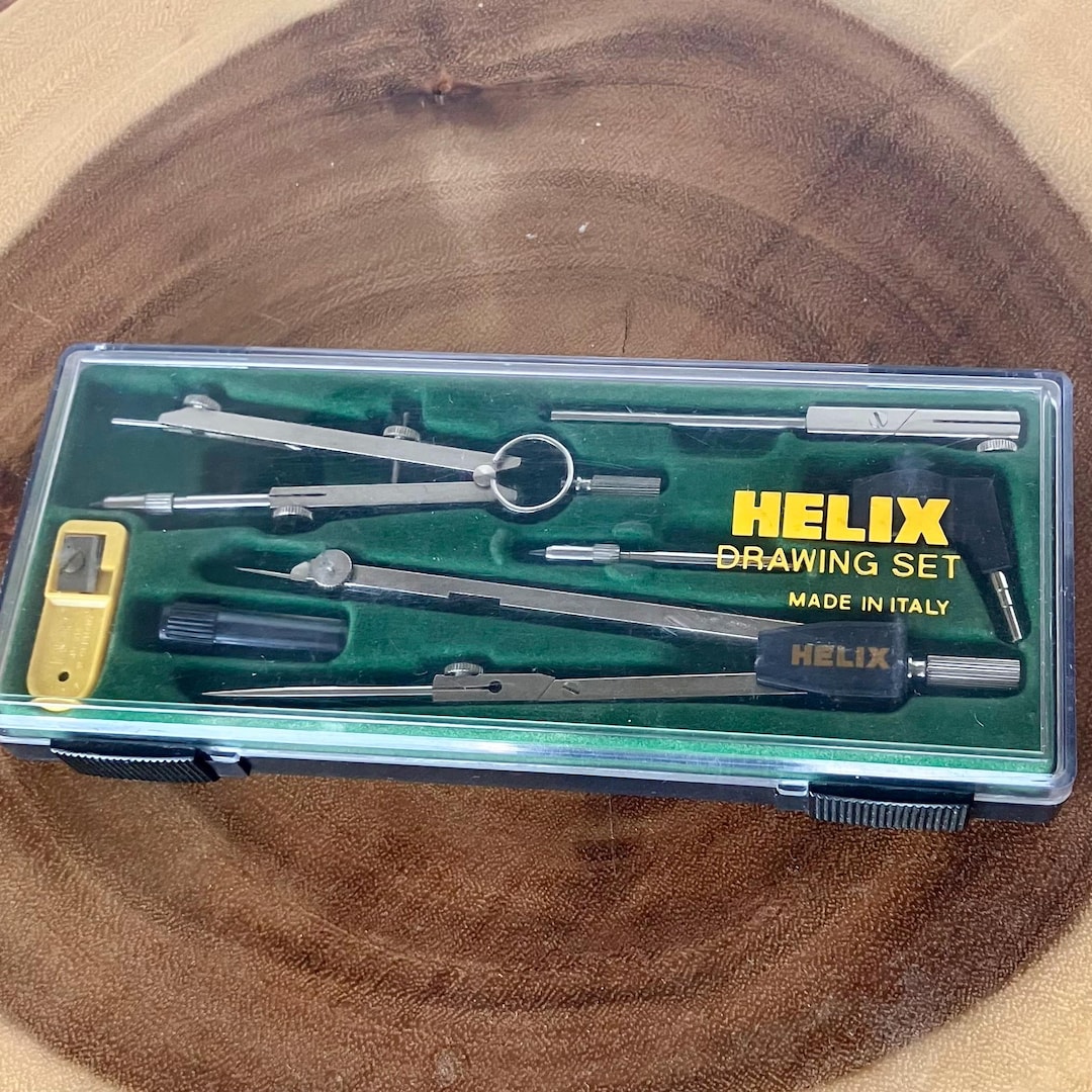 Vintage HELIX Drawing/drafting/compass Set With Case Made in ITALY - Etsy