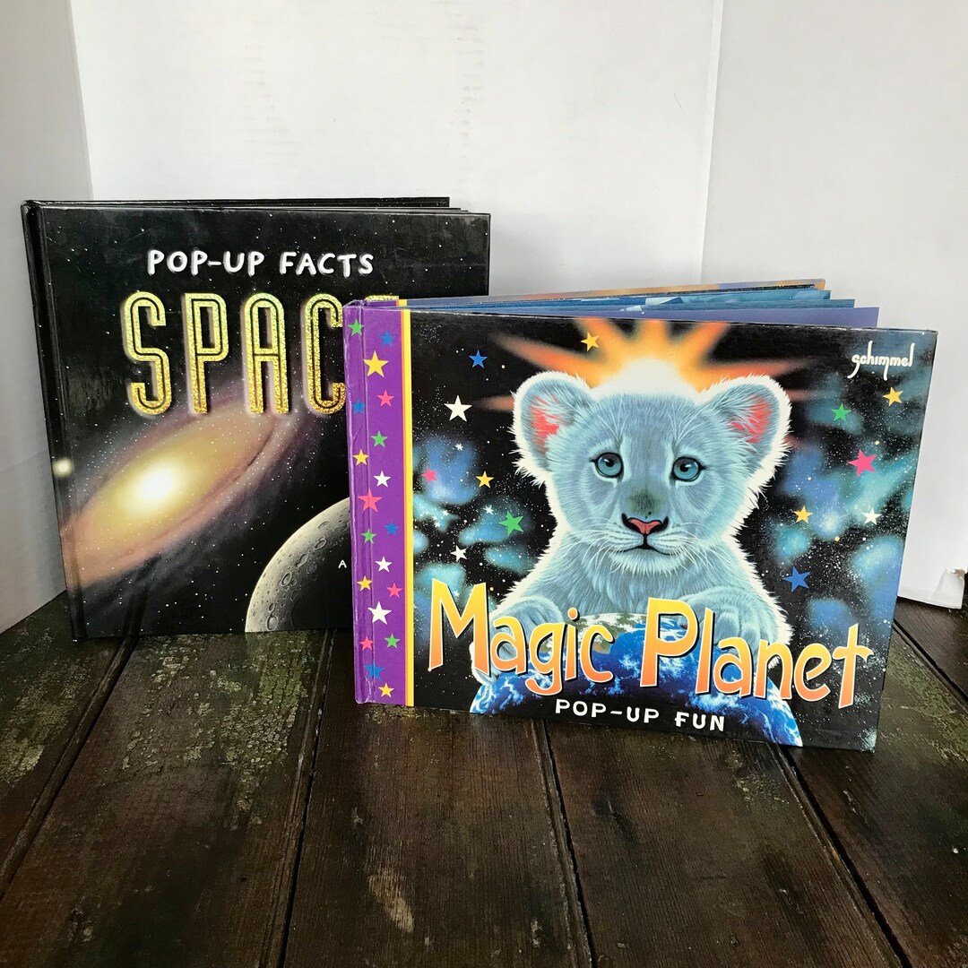 2 AMAZING Childrens POP-UP Books Pop up Fun Facts Space and Magic ...