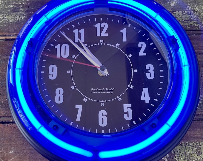 Sterling and Noble NEON Clock Company - Etsy