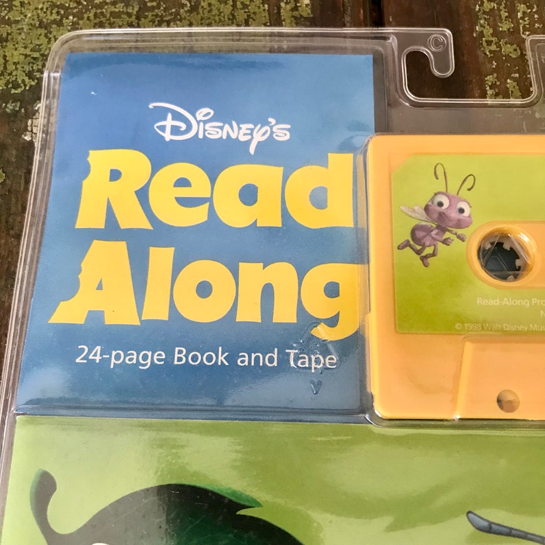 Disneys A BUGS Life READ Along Book and Cassette Tape Nib - Etsy