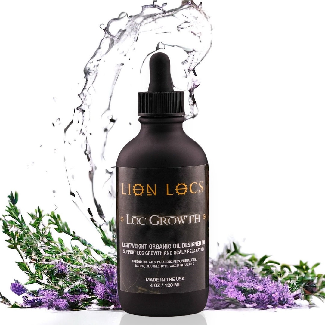 Lion Locs Growth Oil & Scalp Relaxer | Light Styling Moisturizer for ...