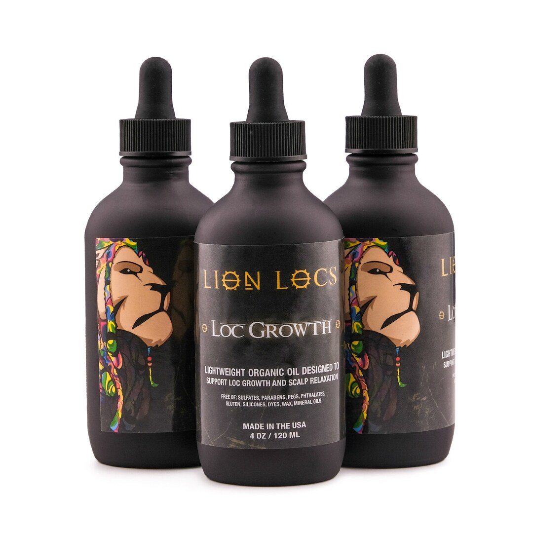 Lion Locs Growth Oil & Scalp Relaxer Light Styling Moisturizer for ...
