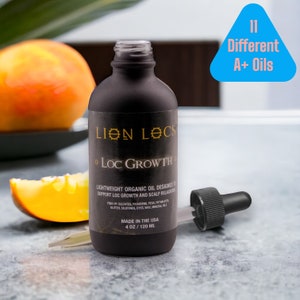 Lion Locs Growth Oil & Scalp Relaxer | Light Styling Moisturizer for ...