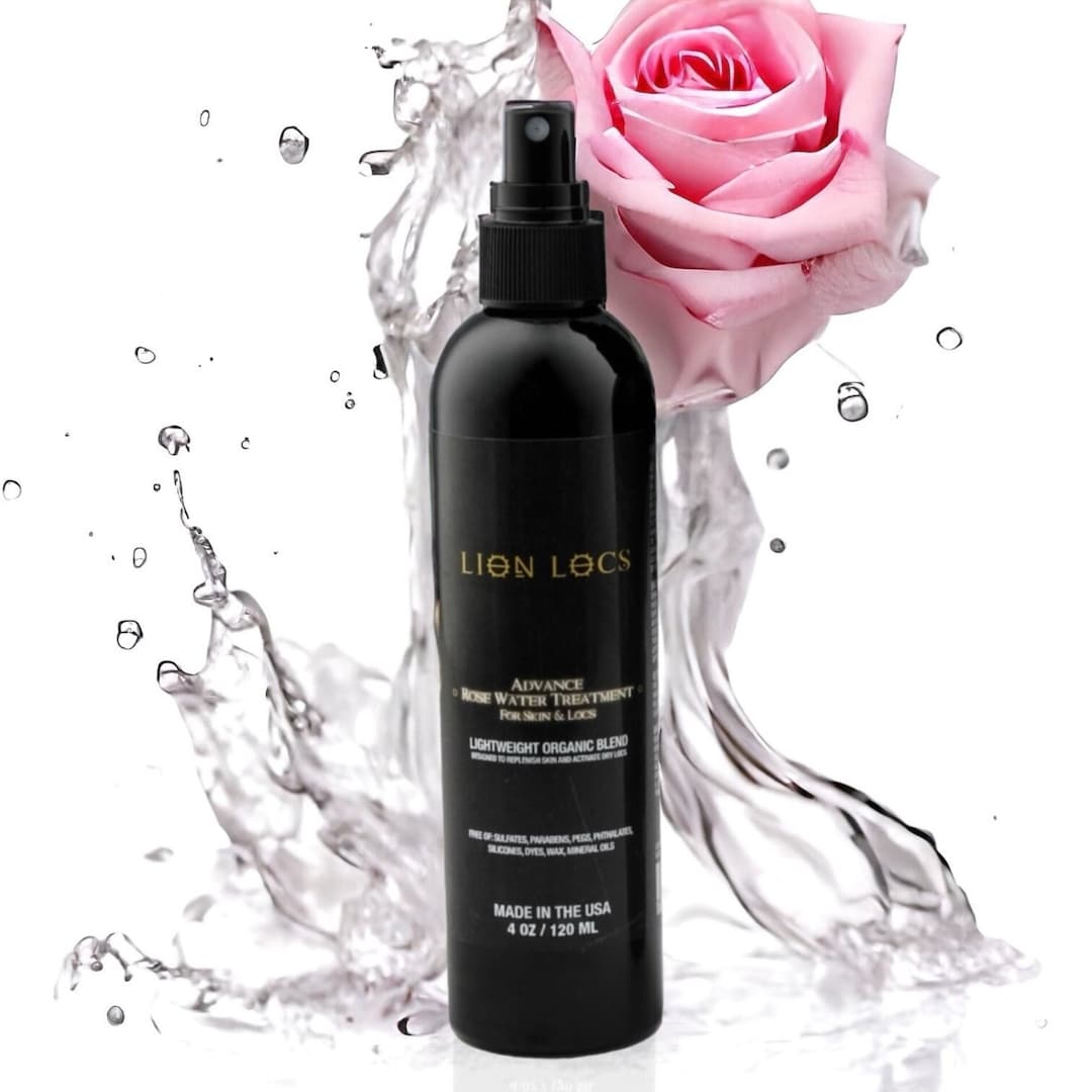 Lion Locs Advanced Rose Water Spray With Aloe, Essential Oils, Vitamins ...