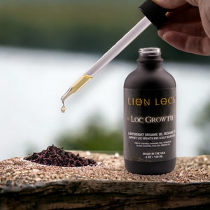 Lion Locs Growth Oil & Scalp Relaxer | Light Styling Moisturizer for ...