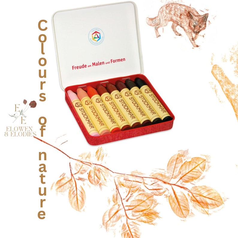 Skin Tone Crayons, Colours of the World, Stockmar Crayons 8-piece in a ...