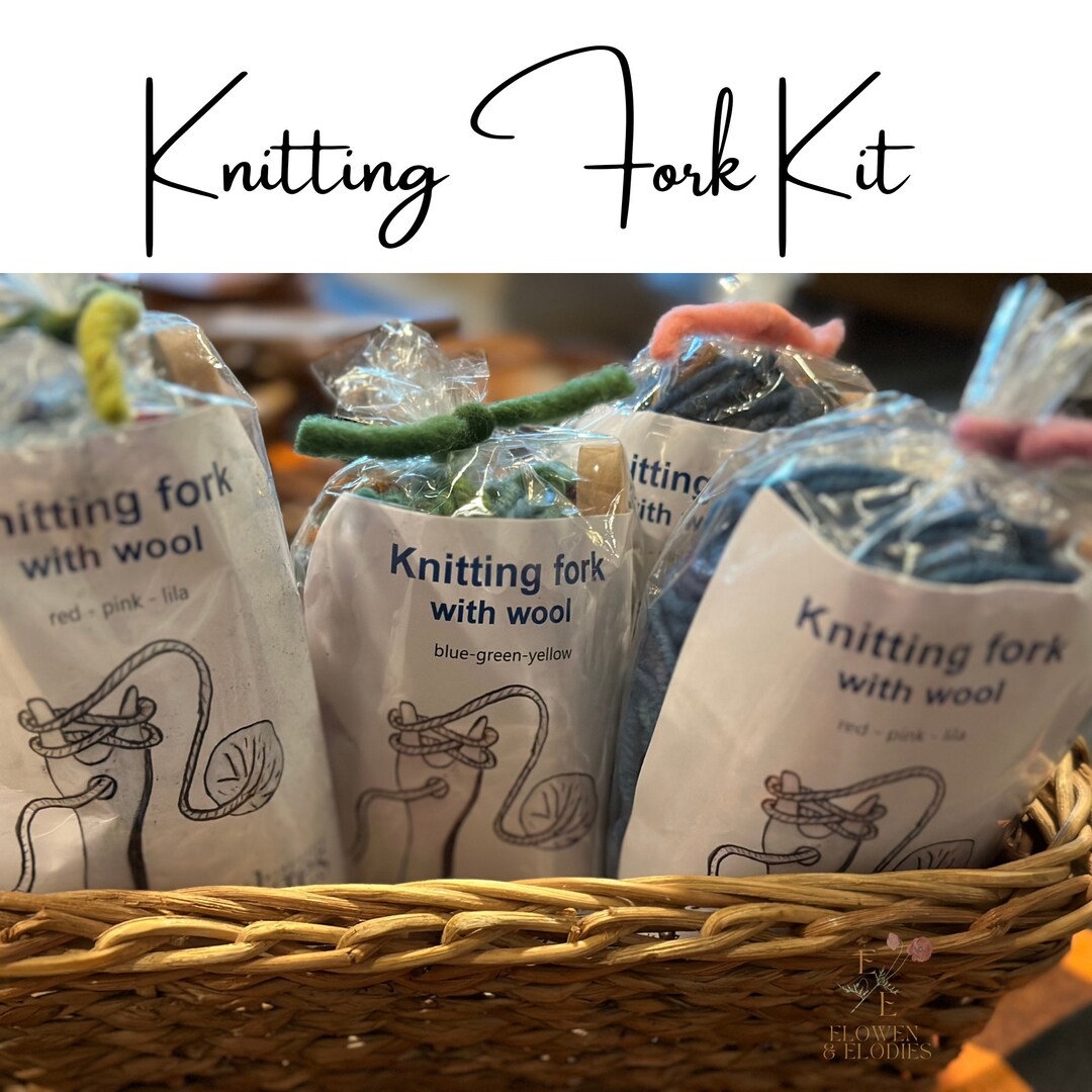 Knitting Fork With or Without Wool Yarn Lucet Braiding Fork - Etsy