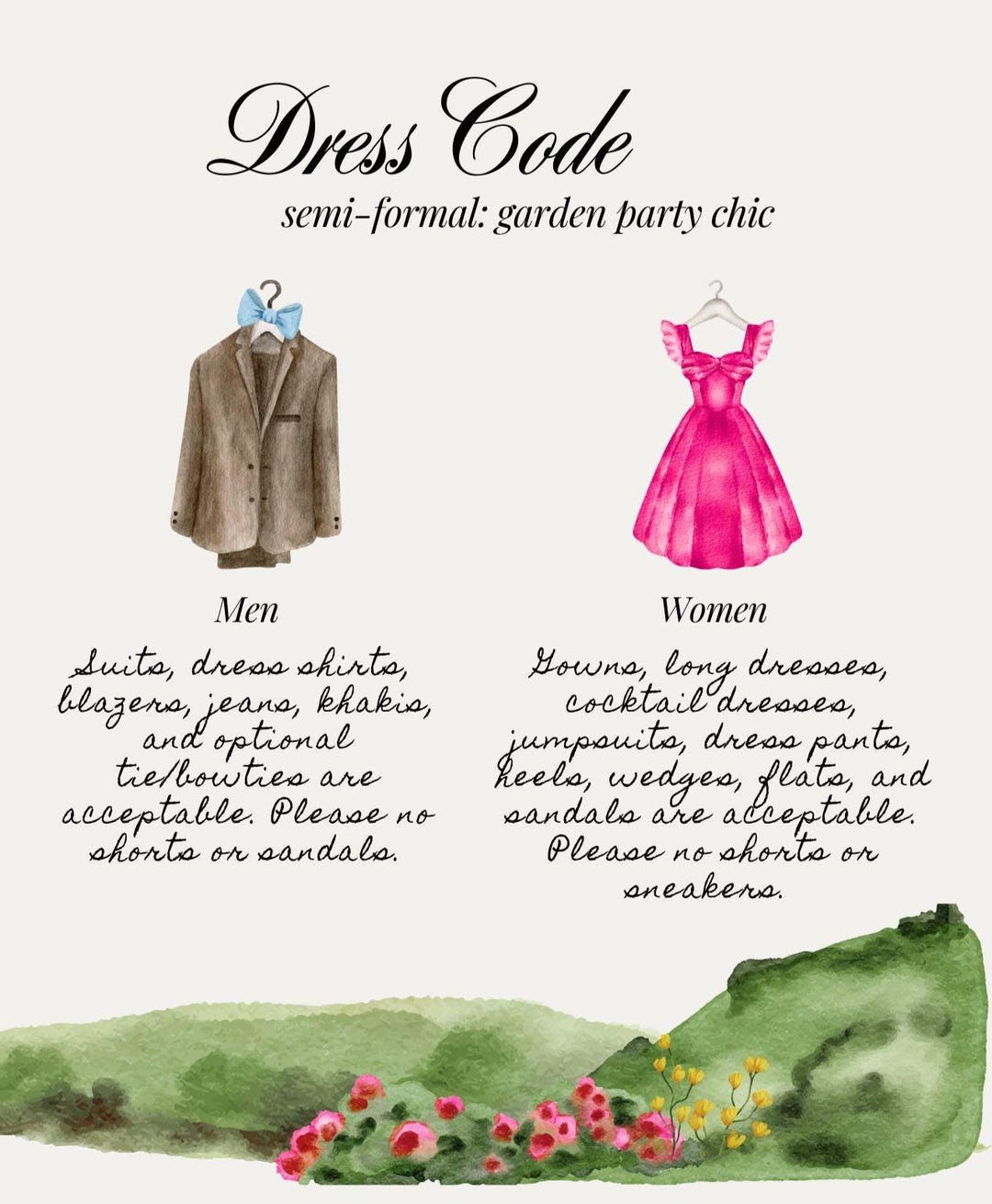 Editable Canva Detail/dress Code Template - Wedding / Save the Dates ...