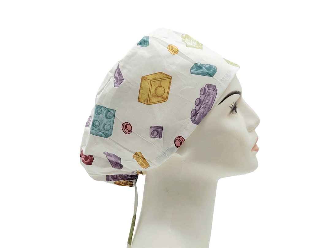 Lego Scrub Hat Surgical Scrub Caps, Women Scrub Cap, Nurse Scrub Hat ...