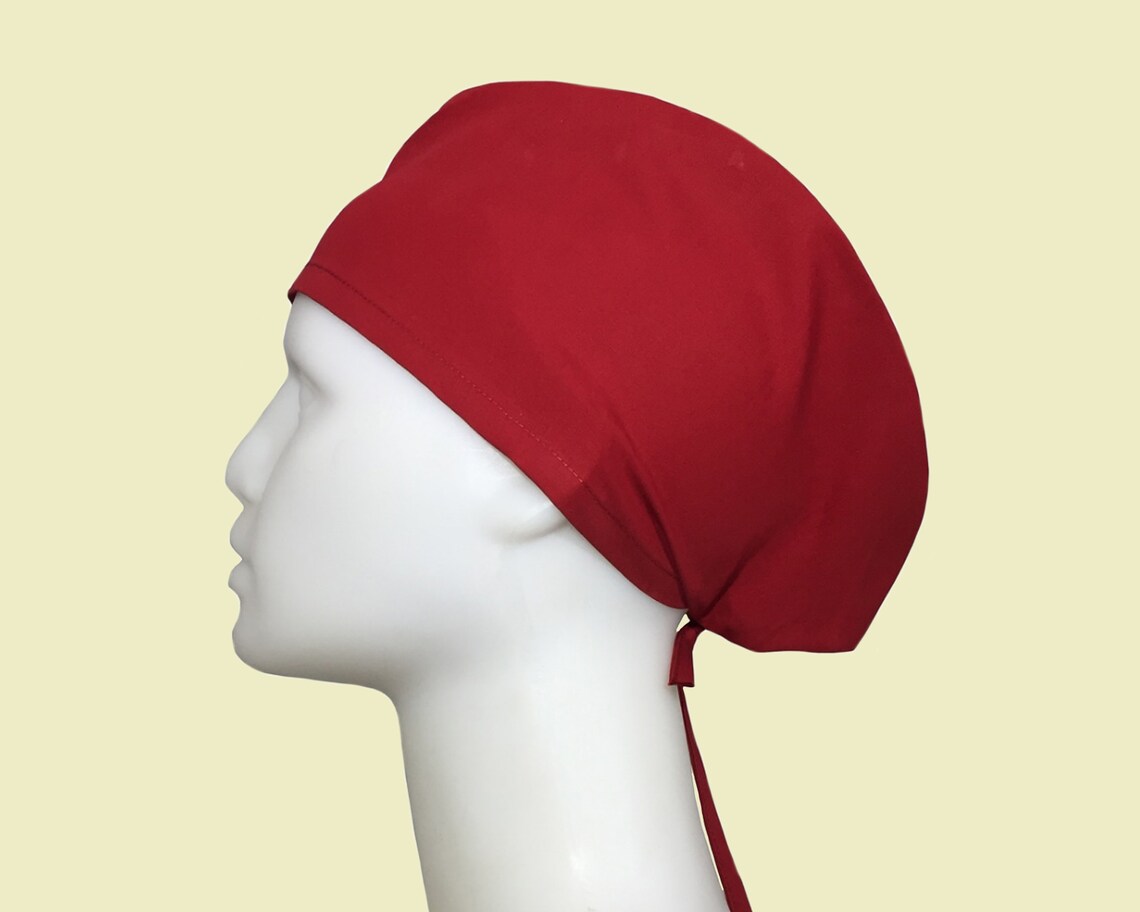 SET OF 3 Unisex Surgical Scrub Cap With Buttons Nurse Cap - Etsy