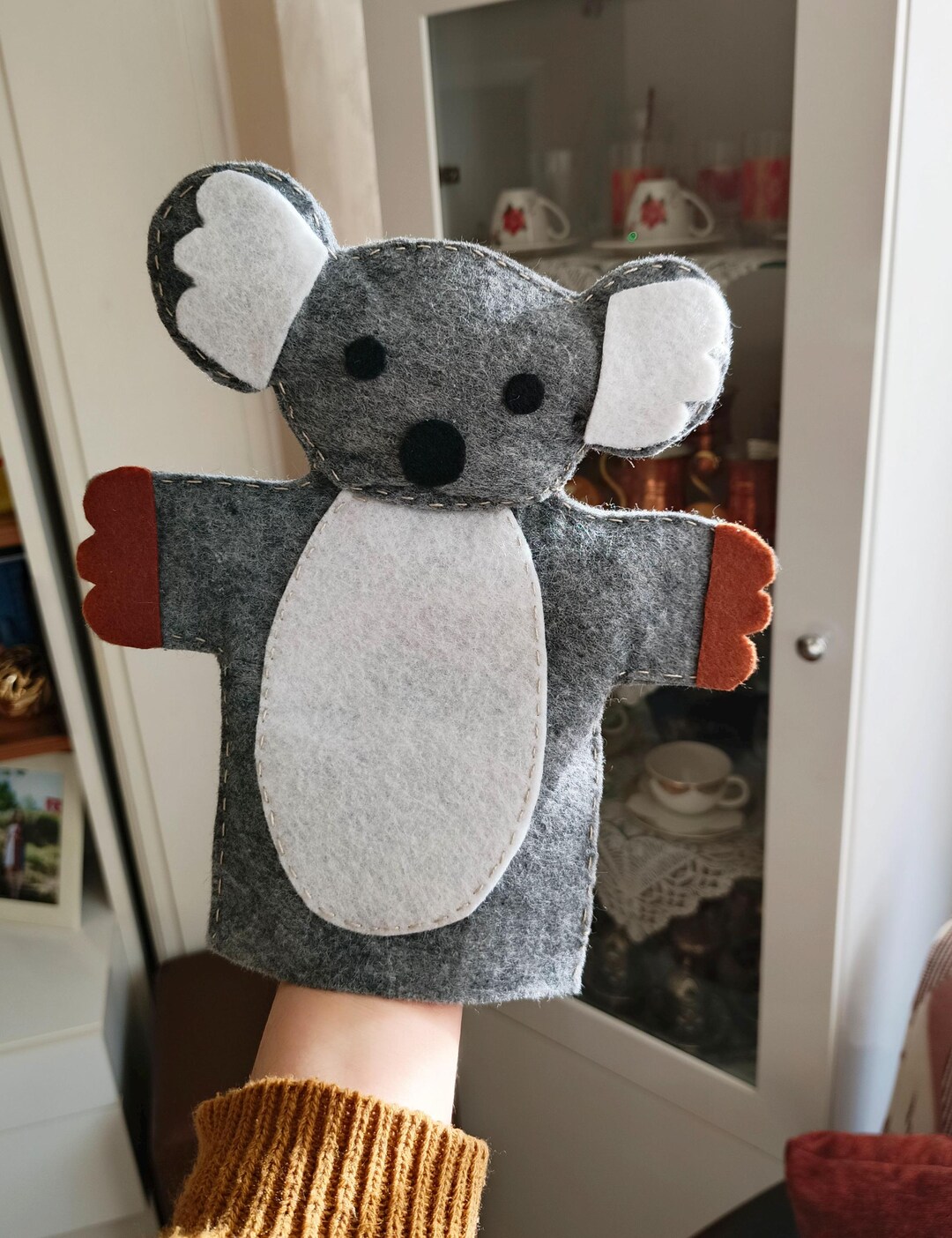 Koala Hand Puppet - Felt Puppet, Animal Puppet, Toy for Children ...