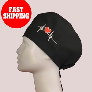 Unisex Surgical Scrub Hats With Buttons Nurse Scrub Hat, Surgical Cap ...