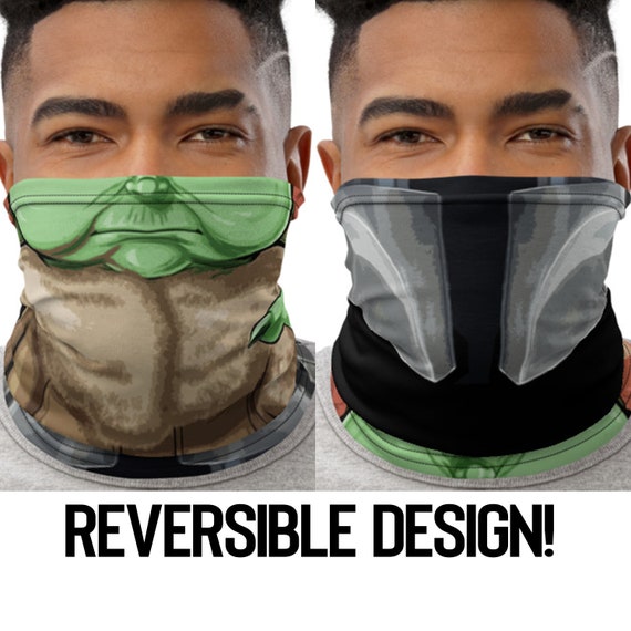Mandalorian Baby Yoda Grogu Face Mask / Snood / Neck Gaiter / | Etsy