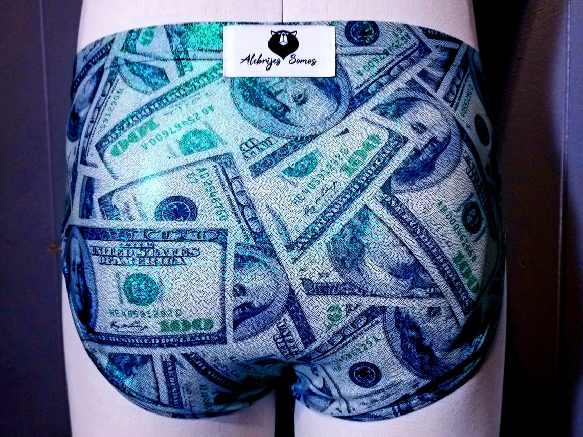 Holographic Money Print Bikini - Etsy