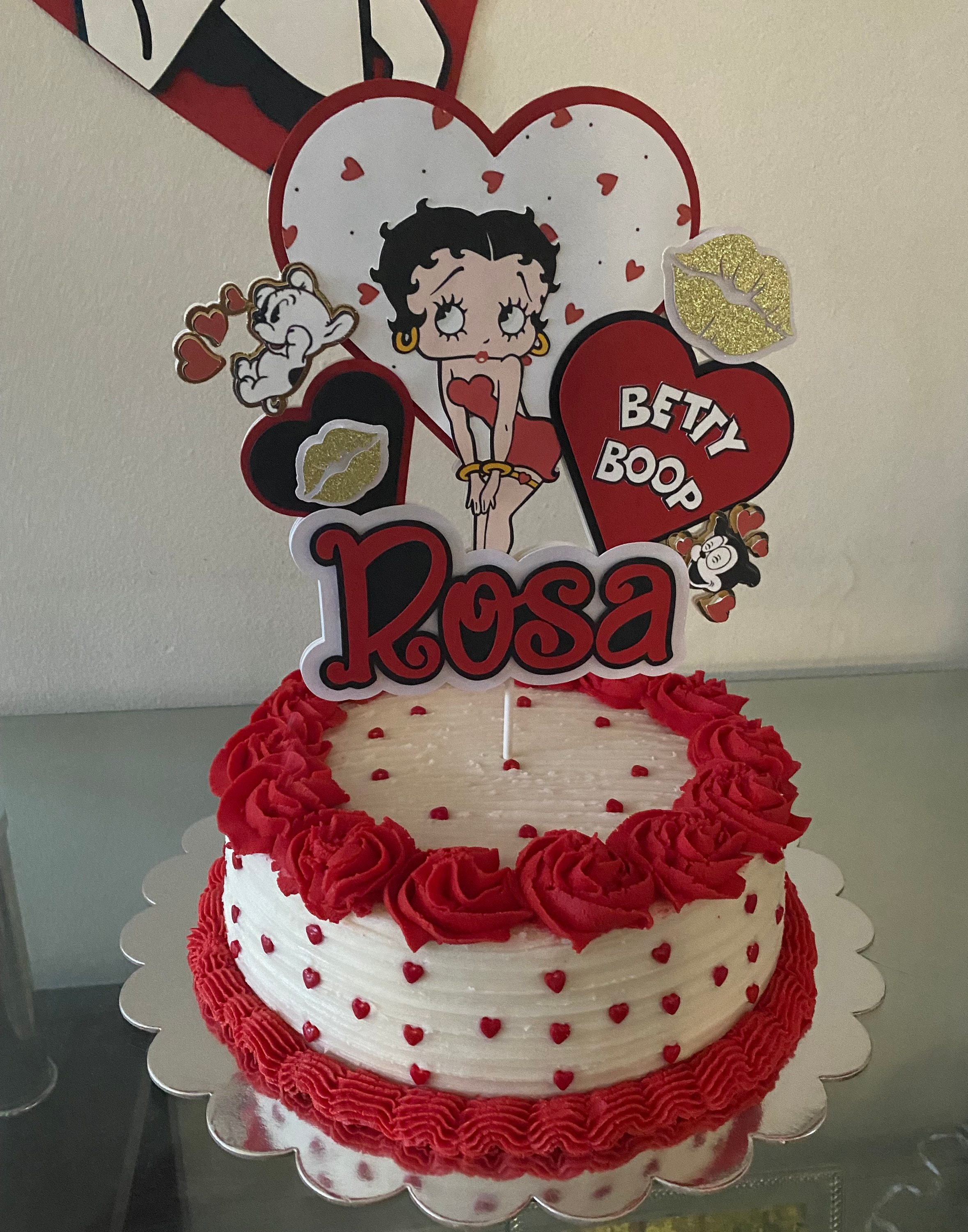 Betty Boop Face Cake