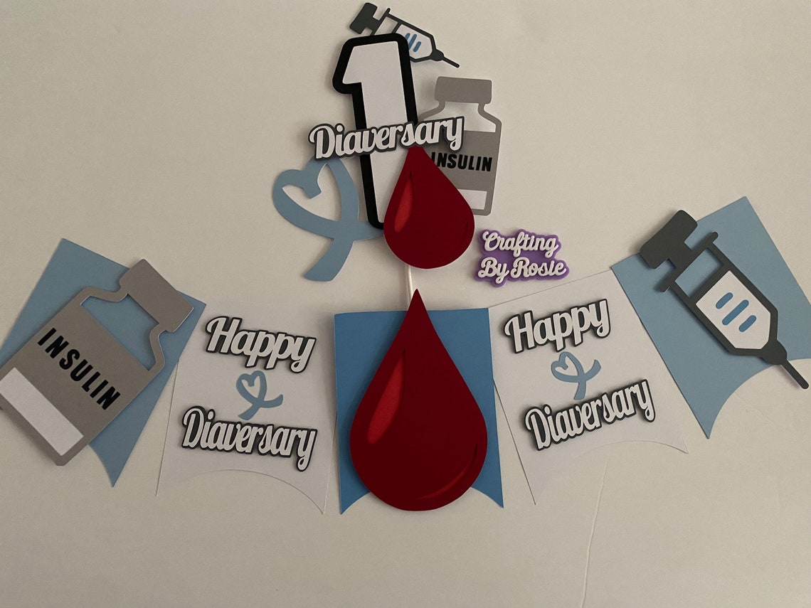 Diaversary Party Decor Diabetes Health Life Milestone - Etsy