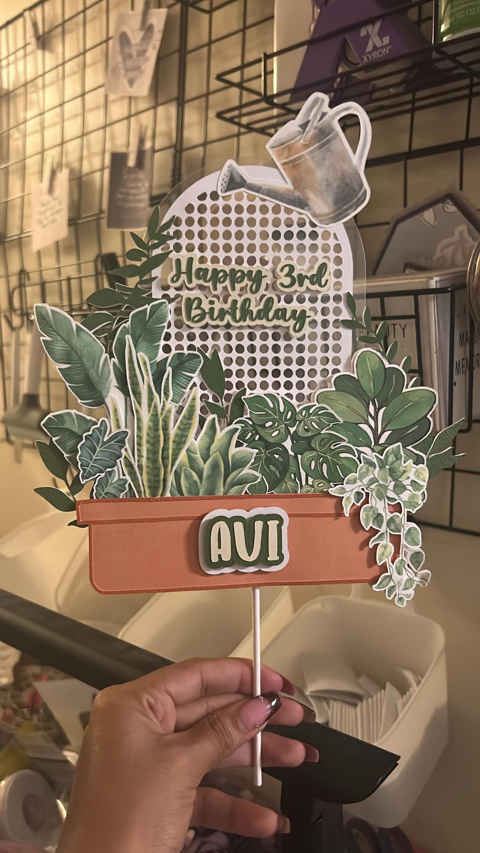 Plant Lady Cake Topper | Plant Mom Gift | Garden Party Decor ...