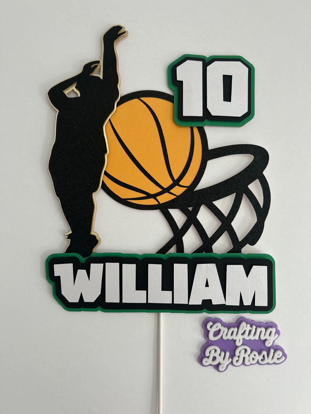 Basketball Cake Topper | NBA Birthday | March Madness | Slam Dunk ...