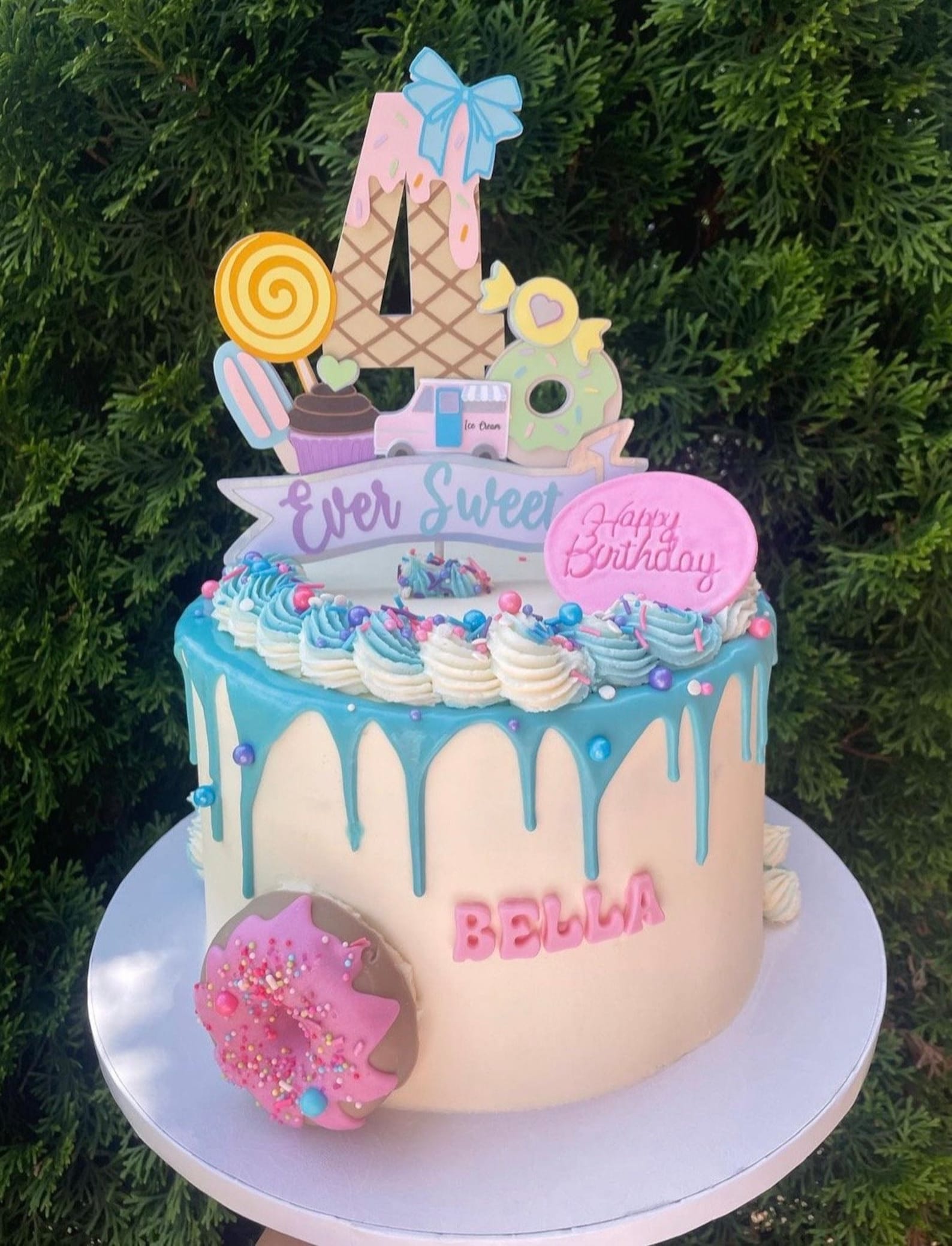 Four Ever Sweet Cake Topper | Candy Shop Birthday | Two Sweet Cake ...