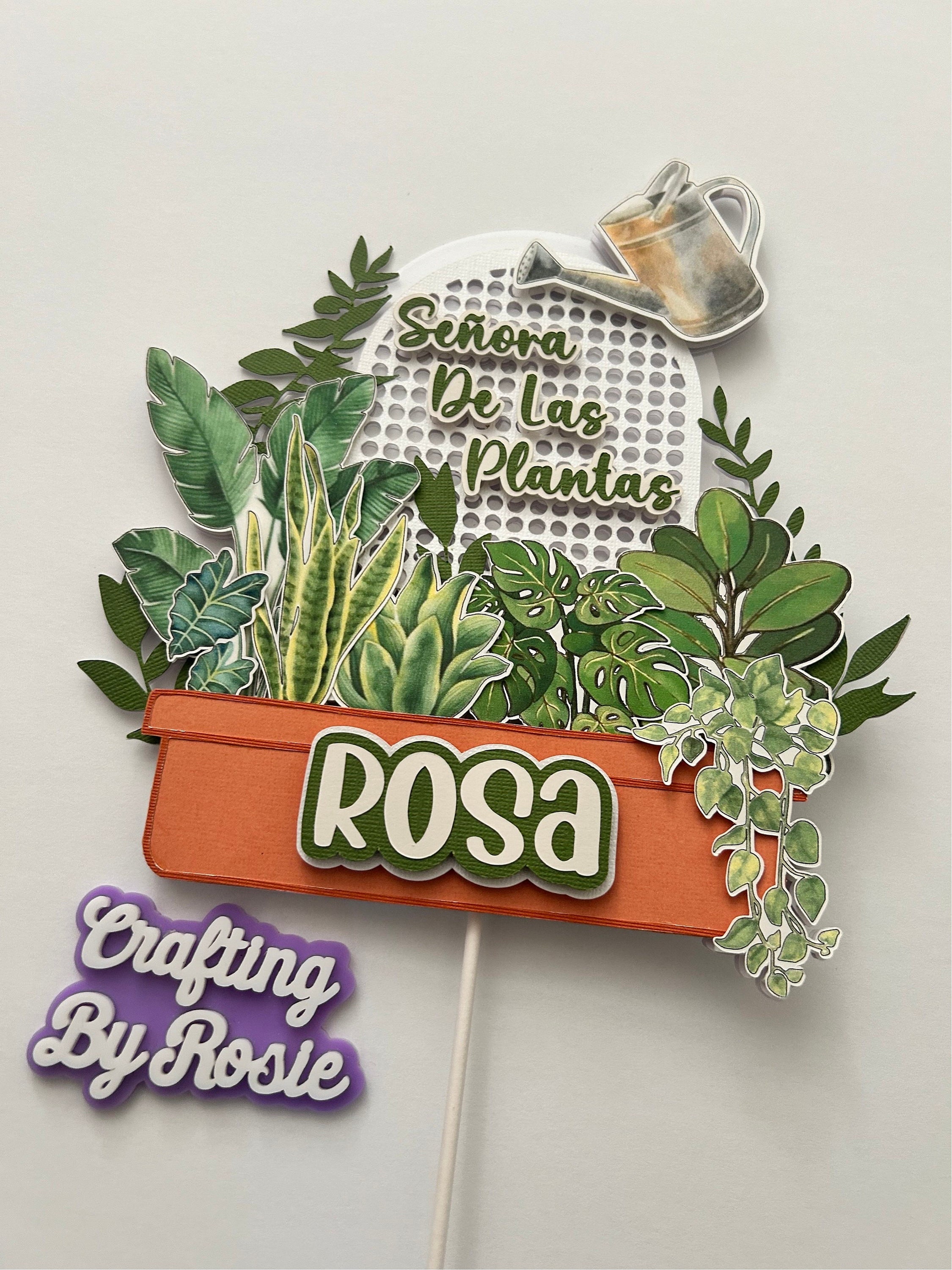 Plant Lady Cake Topper | Plant Mom Gift | Garden Party Decor ...