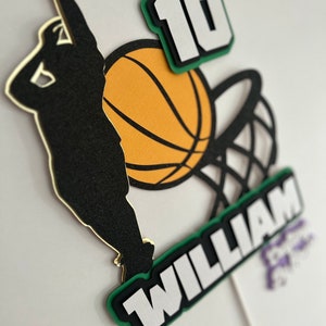 Basketball Cake Topper | NBA Birthday | March Madness | Slam Dunk ...