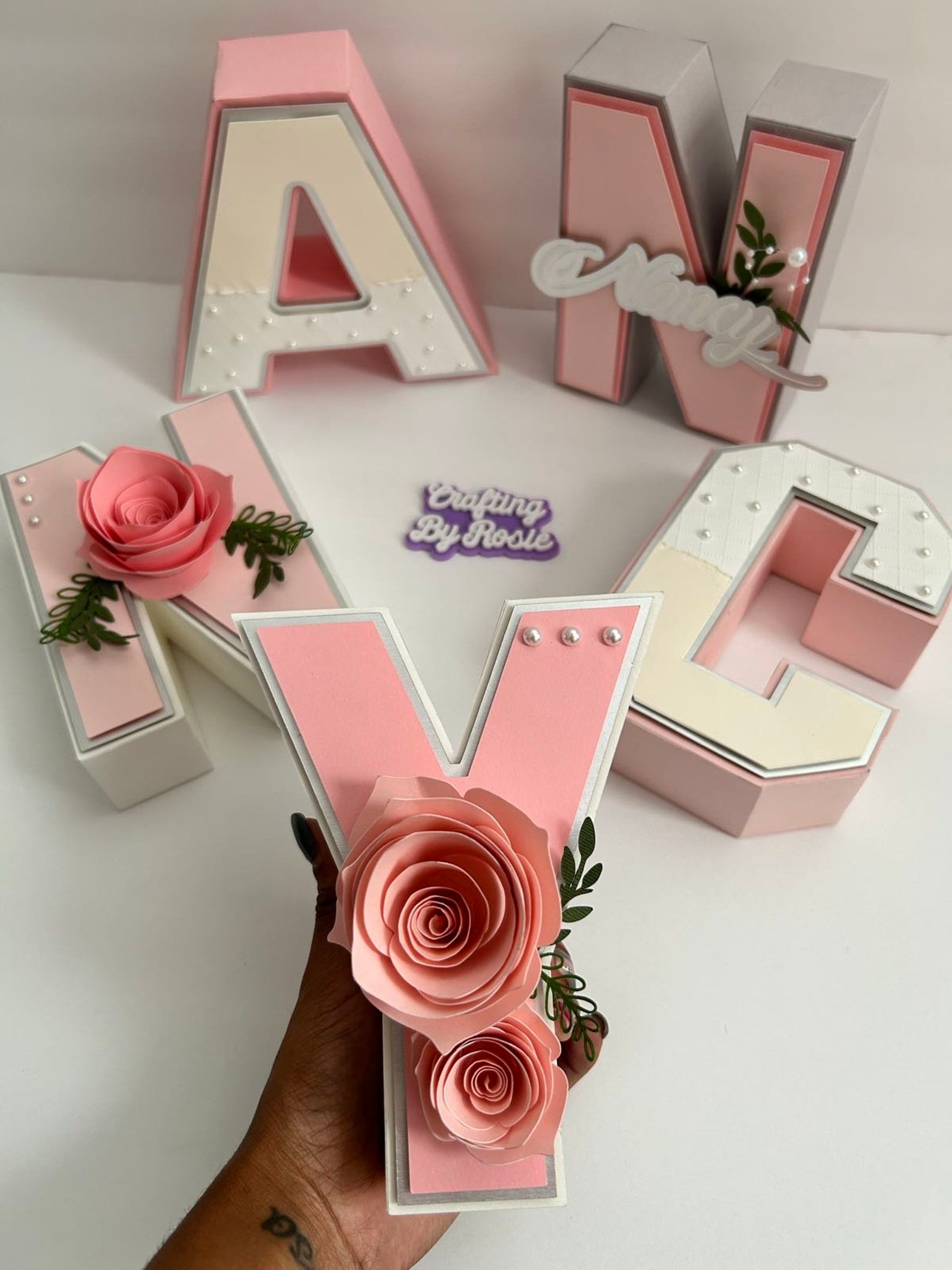 Floral 3D Letter | 3D Letter Name | 3D Letter and Numbers | Custom 3D ...