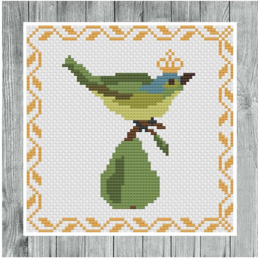 Royal Pear Cross Stitch Chart PDF by Mrs. Flossy - Etsy