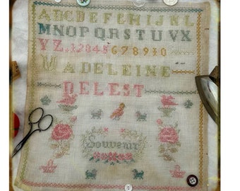 Madeleine Delest Sampler Paper Chart USA Only - Etsy