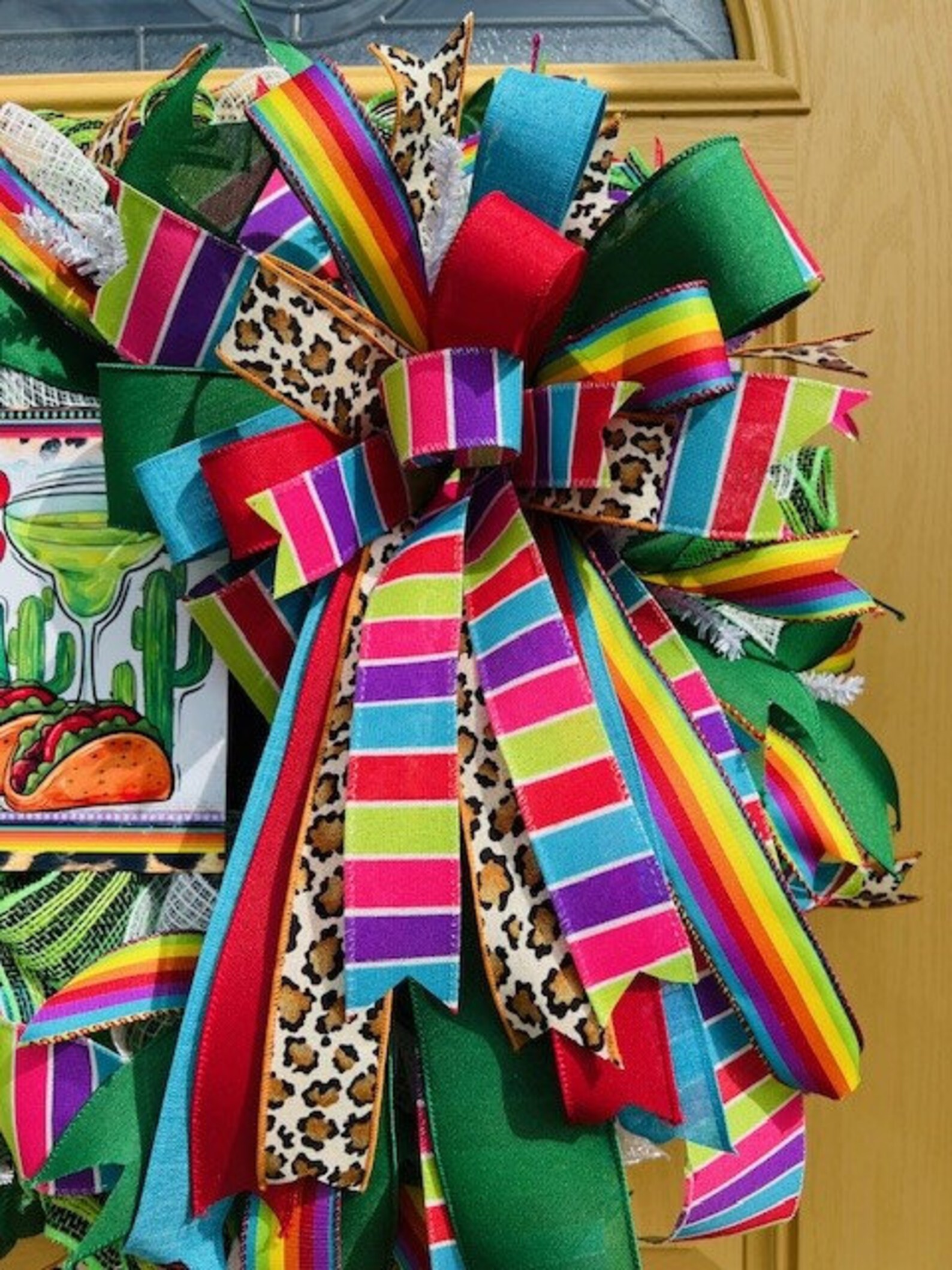 Fiesta Wreath, Taco Wreath, Southwest Wreath, Beer Wreath, San Antonio ...