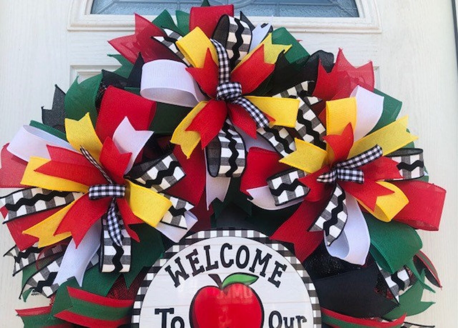 Classroom Wreath Back to School Teacher Wreath School - Etsy