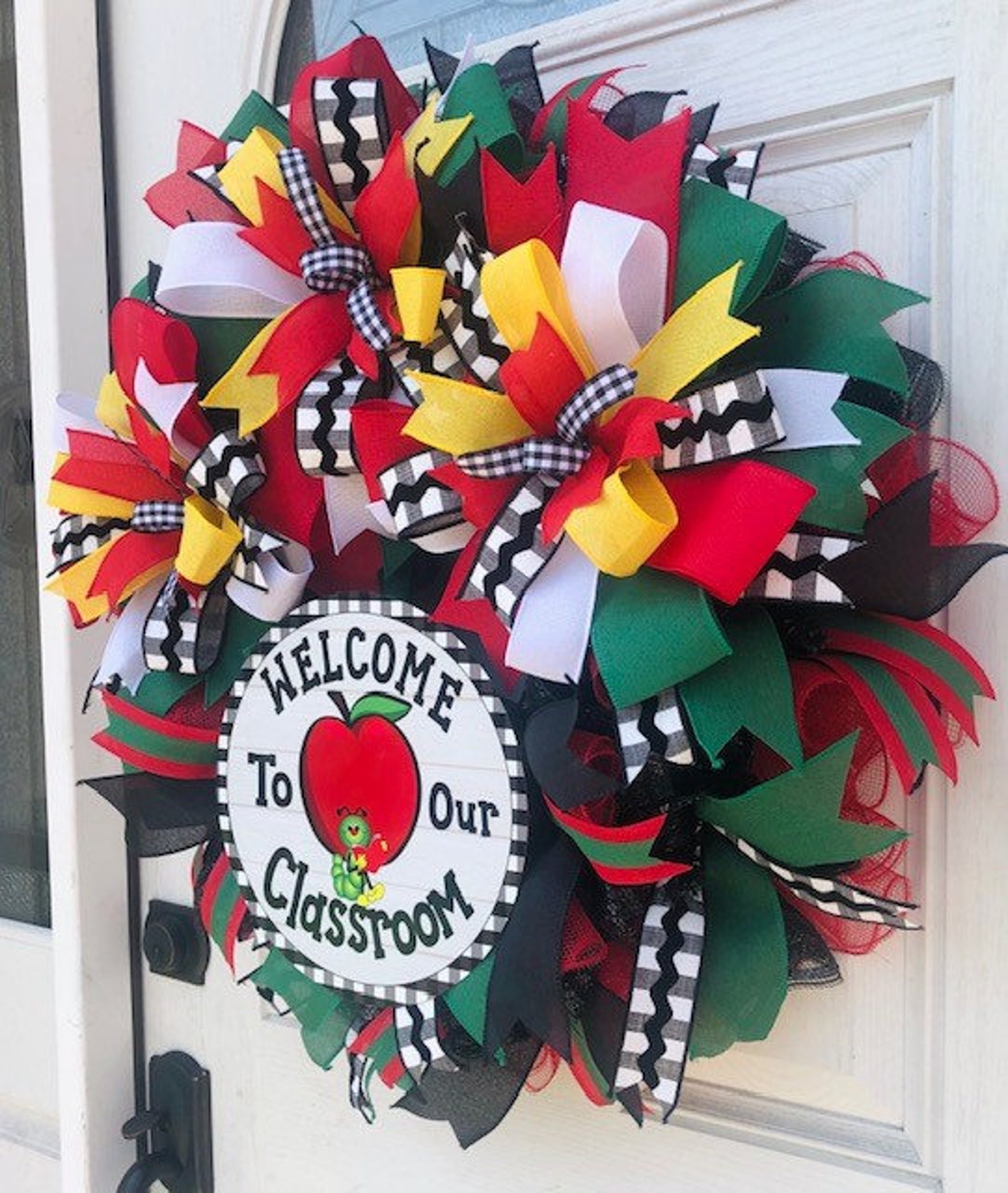 Classroom Wreath Back to School Teacher Wreath School - Etsy