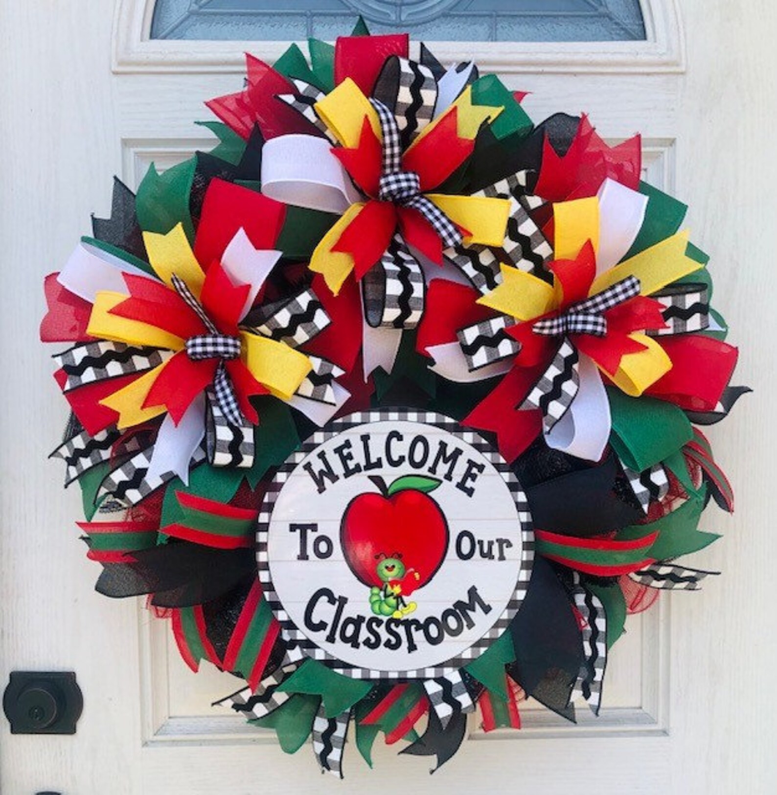 Classroom Wreath Back to School Teacher Wreath School - Etsy