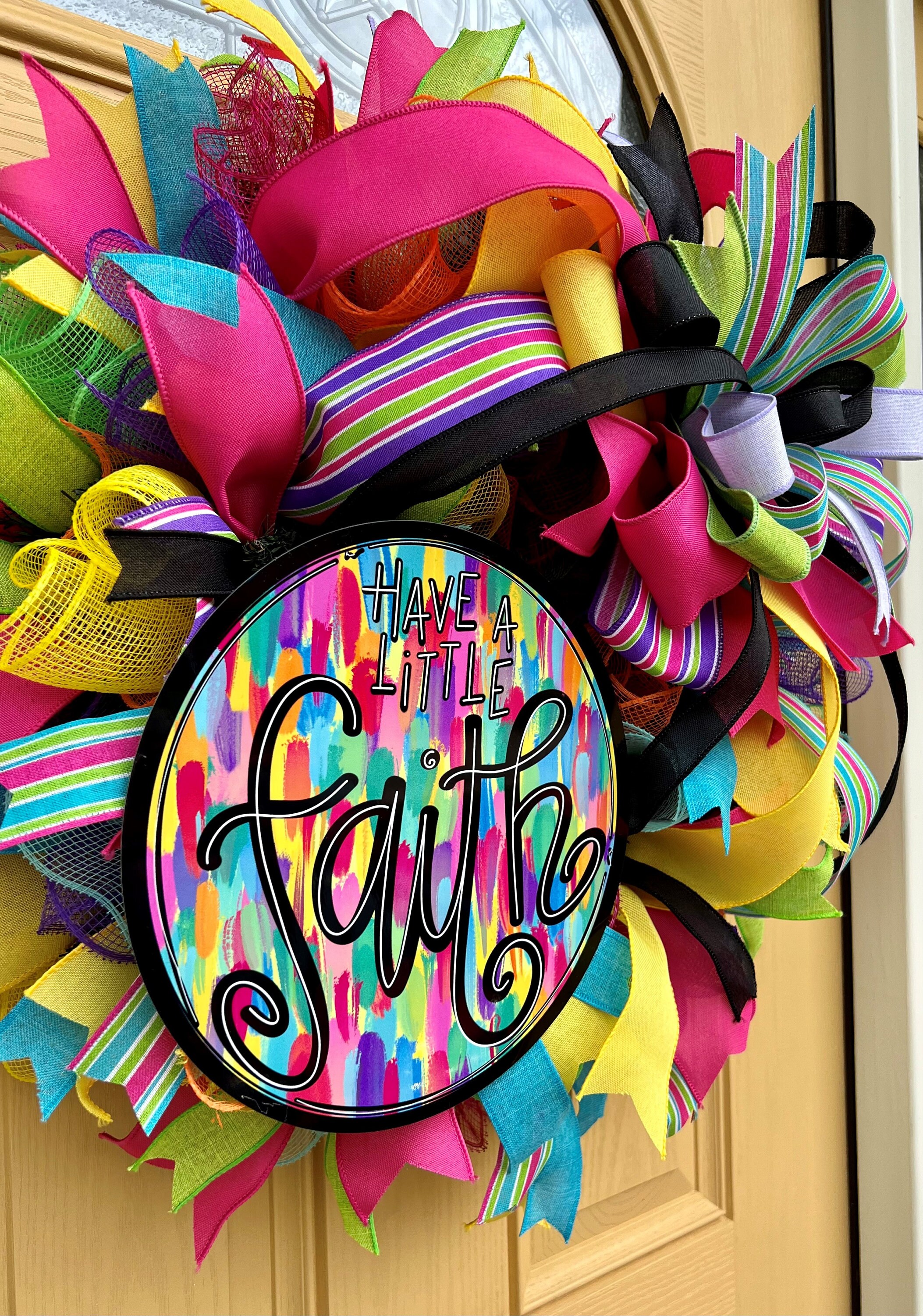 Faith Wreath, Faith Door Decor, Religious Wreath, Everyday Wreath ...
