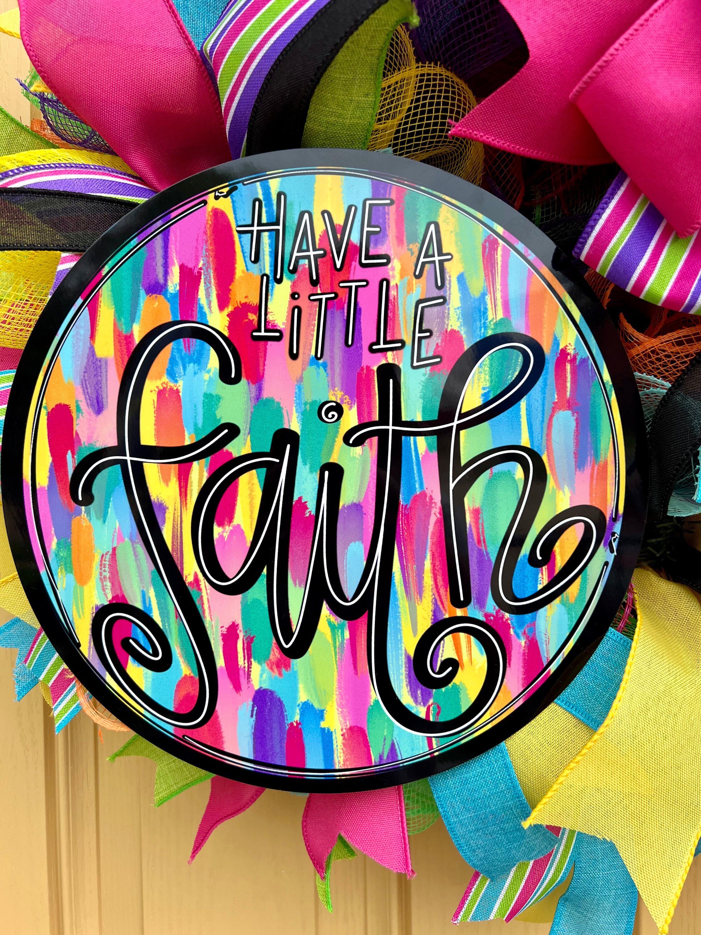Faith Wreath, Faith Door Decor, Religious Wreath, Everyday Wreath ...