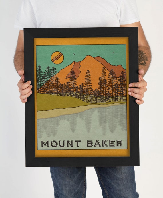 Mount Baker / Art Print - Etsy