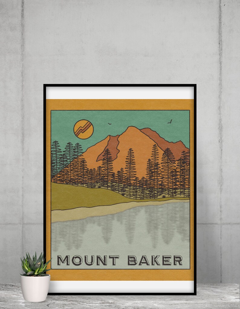 Mount Baker / Art Print - Etsy
