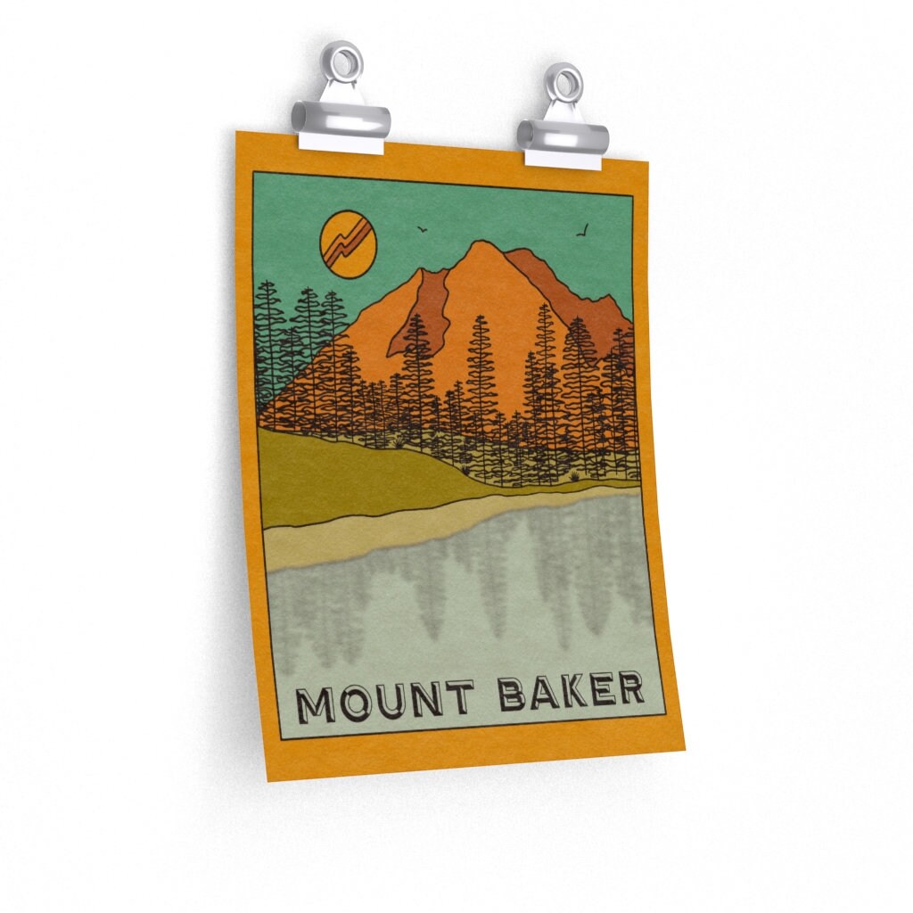 Mount Baker / Art Print - Etsy